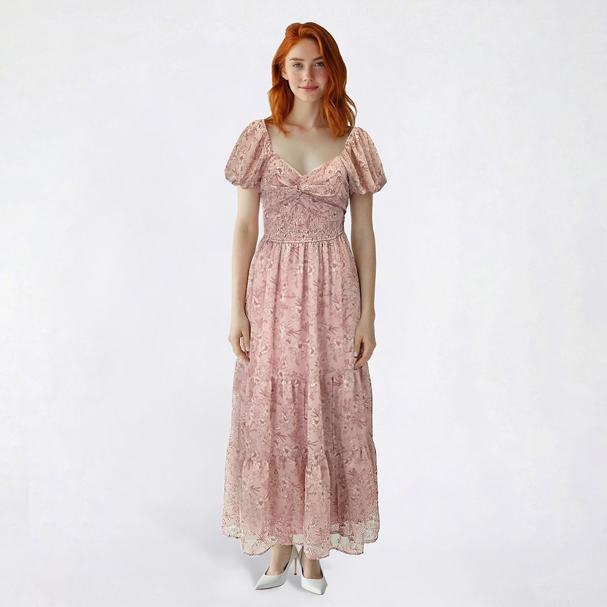 Click here for Juniors Trixxi Floral Puff Sleeve Twist Front Tier... prices